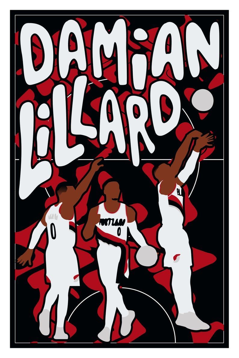 Damian Lillard Original Poster Daymira Store Daymira™ Wear For