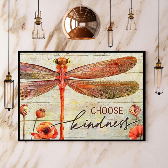 Dragonfly Choose Kindness Paper Canvas – Daymira™ Wear For Everyday ... Dragonfly Choose Kindness Paper Canvas – Daymira™ Wear For Everyday ...