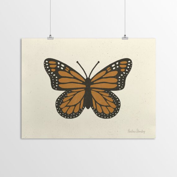 Monarch Butterfly by Pauline Stanley – Canvas/Poster Wall Art Decor – Daymira™ Wear For Everyday ...
