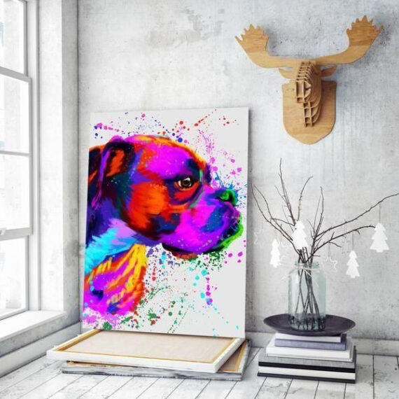 Boxer 2 Vertical Water Color – Matte Canvas – Daymira™ Wear For ... Boxer 2 Vertical Water Color – Matte Canvas – Daymira™ Wear For ...