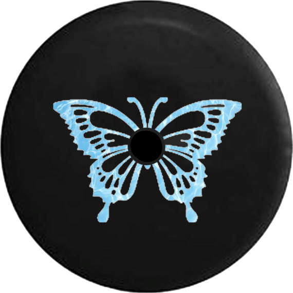 Monarch Butterfly Ocean Water Spare Tire Cover Jeep Tire Covers