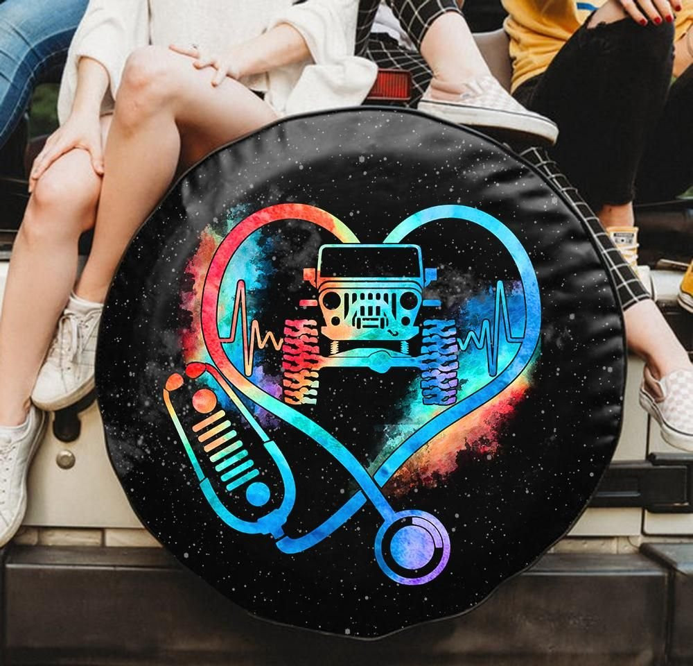 Jeep Spare Tire Cover Amazing Jeep Nurse Heart Spare Tire Cover